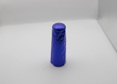 China Customize PVC Heat Shrink Caps Seal For Champagne Wine Liquor Bottle Cap Shrink Wrap With Tear stripe for sale