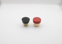 China Customized luxury wooden bottle stopper T shape gin whiskey spirits whisky bottle synthetic cork stopper wooden vodka ca for sale