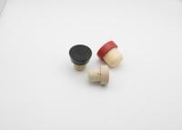 China Customized luxury wooden bottle stopper T shape gin whiskey spirits whisky bottle synthetic cork stopper wooden vodka ca for sale