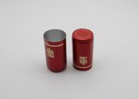 China 25*43mm 30*60mm Whisky Wine Bottle Tamper Proof Aluminium Closures Caps for sale