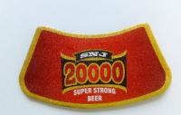 China Custom Printing Beer Neck Label Metalized Labels With HACCP Certificated for sale