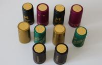 China Colored Wine Bottle Foil Capsules Shrinkable Side Offset printed Hot Stamping for sale