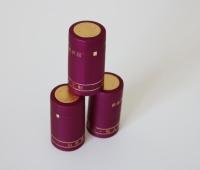 China Water Proof Black Heat Shrink Capsules Heat Shrink Bottle Caps 24mm - 33mm for sale