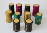 China Moisture Proof PVC Wine Bottle Caps UV Protection Plain / Printed Surface for sale