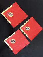 China Anti Ultraviolet Red Beer Bottle Stickers Embossed Printed For India Market for sale
