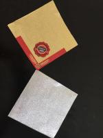 China Moistureproof Aluminum Foil Stickers Waterproof Wine Bottle Labels Square Oval for sale
