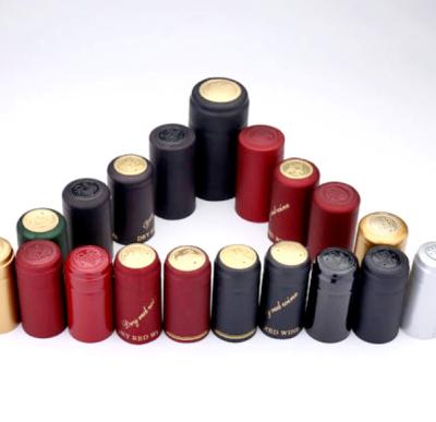 China Custom Printed Design Custom Size Pvc Wine Capsule For Glass Bottle Shrink Capsules for sale