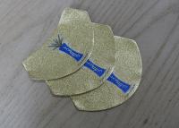China Embossing Square Aluminum Foil Labels  Beer Neck Label Eco Friendly 105mm X105 mm for sale