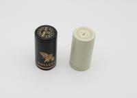 China Custom printed design polylaminate capsule heat Shrinkable wine bottle capsule with tear-off strip 30*60mm aluminum caps for sale
