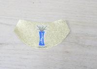 China Custom aluminum foil beer neck label,aluminum foil bottle label Printed aluminium foil beer neck label for sale