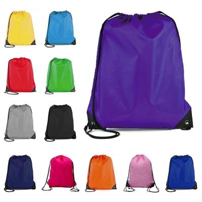 China Factory Wholesale Cheap Promotional Logo Polyester Drawstring Sports High Quality Custom Bag Waterproof for sale