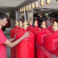 China 70-130L Environmental Friendly FM200 Cylinder Custom Fire Extinguishing System for sale