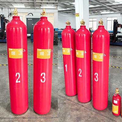 China Production Workshop Seamless CO2 Gas Cylinder Fire Extinguisher for sale