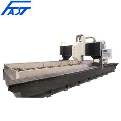 China Large Size Metal Steel Sheet  CNC Gantry Drilling Machine Customized Hydraulic Clamps working Table export to Russia for sale