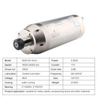 China Air Cooled Water Cool 4.5kw 5.5kw 24000rpm Bearings ER25 Cnc Router Electric Spindle for sale