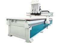 China Multi Double Head 4 Spindles Automatic 3D Wood Carving Cnc Router 1325 2030 2040 1530 Cnc Nesting Machining Center for sale