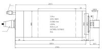 China HQD GDZ-23 2,2 KW Vier Lager Wasser GeküHlter Spindel Motor 80mm ER20 4 Lager 235mm CNC-Spindel 2,2 KW for sale
