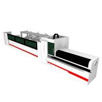 China 1000W Tube Laser Cutting Machine Stainless Steel Silver Metal Pipe CNC Fiber Laser Cutting Machine for sale