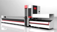 China 1000W Tube Laser Cutting Machine Stainless Steel Silver Metal Pipe CNC Fiber Laser Cutting Machine for sale