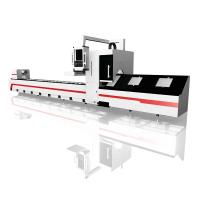 China 1000W Tube Laser Cutting Machine Stainless Steel Silver Metal Pipe CNC Fiber Laser Cutting Machine for sale