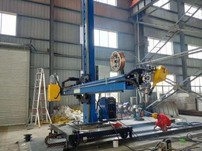China High Productivity Welding Column Boom Electrical Rotating Tank Straight Seam Welding Machine for sale