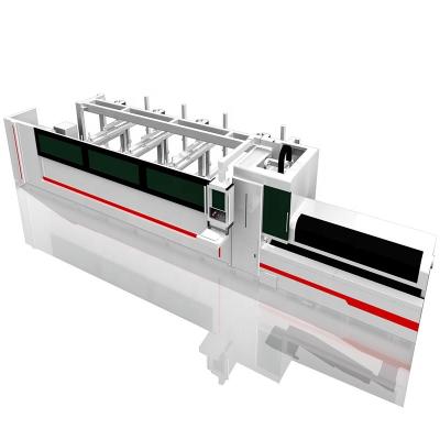 China Auto Loading Tube Laser Cutting Machine  Profile Steel Fiber CNC Laser Cutting Machine for sale
