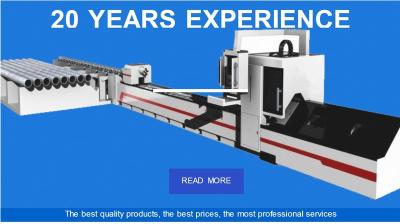 China 20mm Cutting Thickness Fiber Tube Cutting Machine High Productivity for sale