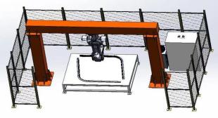 China CNC Welding Robot Industrial Laser Welding Equipment 2000w For Metal Work for sale