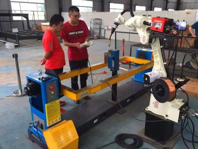 China High Productivity Robotic Welding System With 6 Axis Industrial Robot Arm for sale