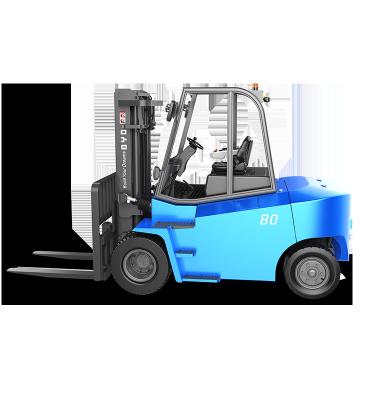 China BYD 7.0-8.0 Ton Pure Electric Forklift with Dual Drive, 80V Battery System, UL/CE Certified for sale