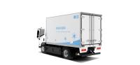 China Hot Selling 180KM BYD Pure Electric Refrigerated Box Truck City Delivery for sale