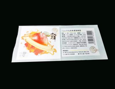 China Waterproof Wine Bottle Labels Stickers Adhesive Private Label Rose Red for sale