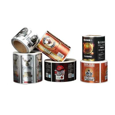 China Matt Lamination Vinyl Wine Bottle Stickers Labels Waterproof  Private Printing for sale