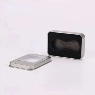 China Rectangular Metal Tea Tin Packaging Round Can Container Empty Jar Lid Custom Printed for sale