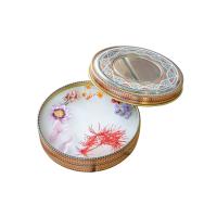 China Rectangular Metal Tea Tin Packaging Round Can Container Empty Jar Lid Custom Printed for sale