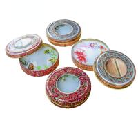 China Rectangular Metal Tea Tin Packaging Round Can Container Empty Jar Lid Custom Printed for sale