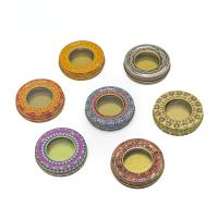 China Small Metal Tin Can For Tea Packaging Box Printing Round Spice for sale