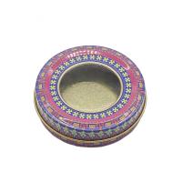 China Small Saffron Storage Box Metal Tin Can Aluminum With Window Packaging for sale