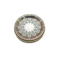 China Empty Saffron Container Packaging Round Pvc Window Cookies Biscuit Metal for sale