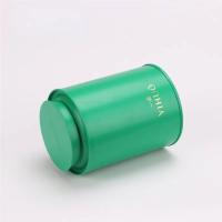 China Tea Caddy Tin Canisters Cans Matte Black Can Knob Inner Lid Air Tight Black Recycled for sale