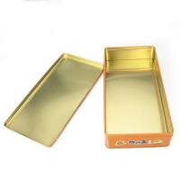 China Hat Polish Metal Tin Boxes Large Christmas Cookie Food Moon Cake Square for sale