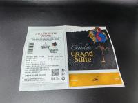 China Free Wine Label Stickers Roll Gold Embossed Certificate Stickers Soft Aluminum Red for sale