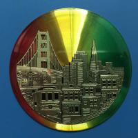 China 3D Gel Dome Sticker Epoxy Resin Labels Crystal Logo Holographic for sale