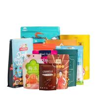 China Stand Up Holographic Resealable Pouch Holographic Ziplock Bags Aluminum Foil 3 Side Seal for sale