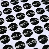 China 30mm Epoxy Sticker Printing Service Strong Adhesive Nameplate Custom for sale