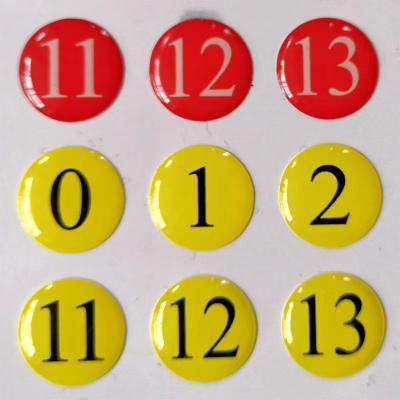 China 3m Adhesive Pu Dome Sticker  Polyurethane Resin 3D Dome for sale