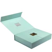 China Laminated Custom Paper Packaging Boxes Design UV Printing Matt Black Color Hardboard for sale