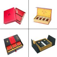 China Laminated Custom Paper Packaging Boxes Design UV Printing Matt Black Color Hardboard for sale