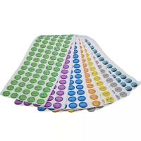 China Round Epoxy Sticker Printing Vinyl Label Domed Packing Label Clear for sale