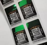 China Custom Made Qr Code Hologram Sticker Original Laser Anti Counterfeiting Labels for sale